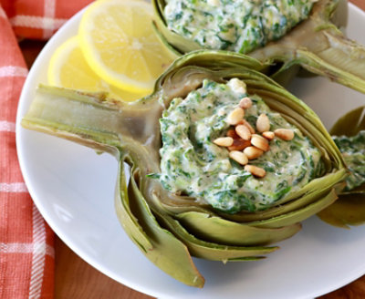 Artichoke Halves with Restaurant-Style Hot Spinach Dip | Safeway