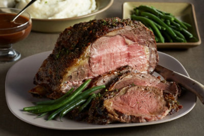 Beef Rib Roast with Chocolate-Port Sauce and Goat Cheese Potatoes ...