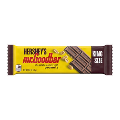 Mr.Goodbar Candy Bar Milk Chocolate With Peanuts King Size - 2.6 Oz ...
