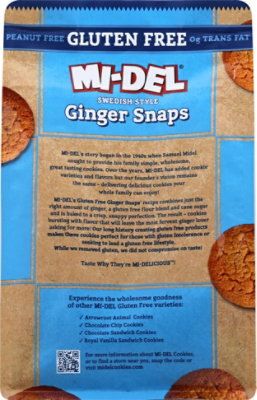 MI-DEL Cookies Ginger Snaps Swedish Style - 8 Oz - Albertsons