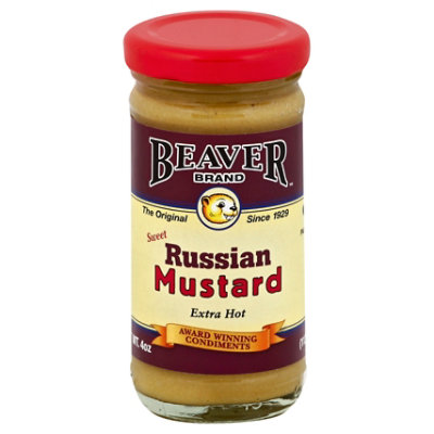 BEAVER Mustard Russian Extra Hot - 4 Oz - jewelosco