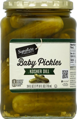 Signature SELECT Pickles Baby Kosher Dill Jar - 24 Fl. Oz. - Haggen