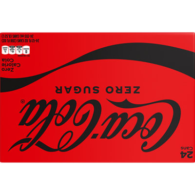 Coca-Cola Zero Sugar Soda Cans - 24-12 Fl. Oz. - Safeway