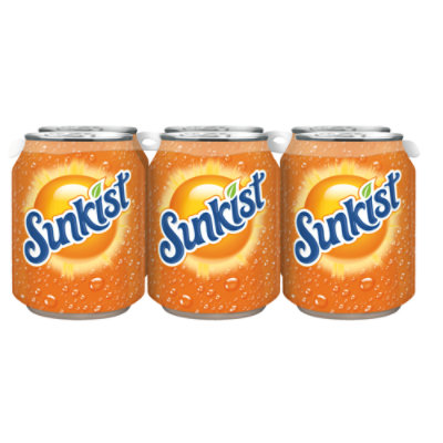 Sunkist Soda Orange Mini Cans - 6-8 Fl. Oz. - Pavilions