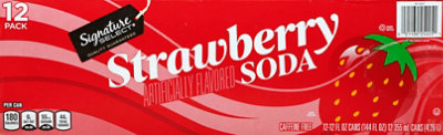 Signature SELECT Strawberry Soda - 12-12 Fl. Oz. - safeway