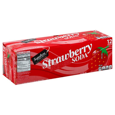 Signature SELECT Strawberry Soda - 12-12 Fl. Oz. - safeway