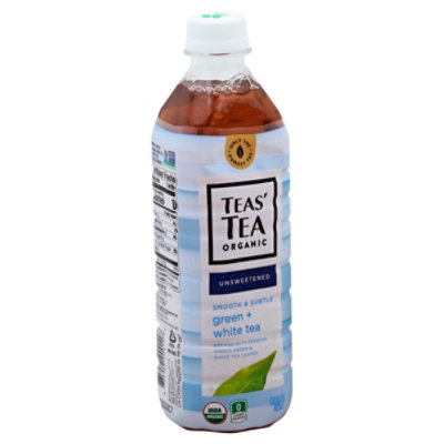 TEAS TEA Unsweetened Green + White Tea Smooth & Subtle - 16.9 Fl. Oz ...