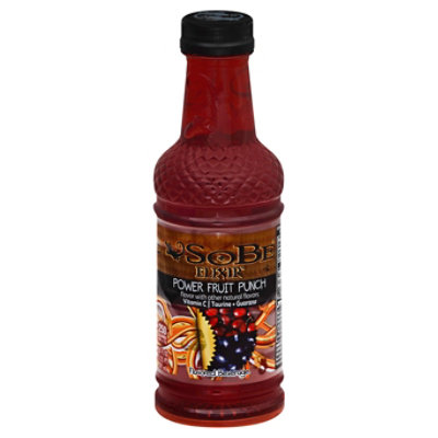 SoBe Elixir Flavored Beverage Power Fruit Punch - 20 Fl. Oz. - safeway