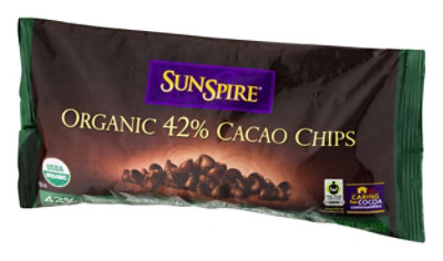 SunSpire Chocolate Chips Organic Semi-Sweet - 9 Oz - carrsqc
