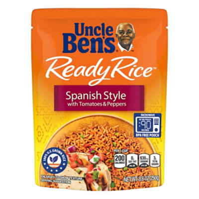 UNCLE BENS Ready Rice Spanish Style With Tomatoes & Peppers - 8.8 Oz ...