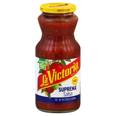 La Victoria Salsa Suprema Medium Jar - 24 Oz - safeway