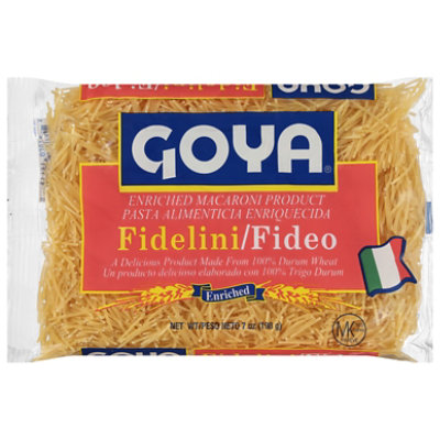 Goya Pasta Enriched Fidelini/Fideos Pack - 7 Oz - jewelosco