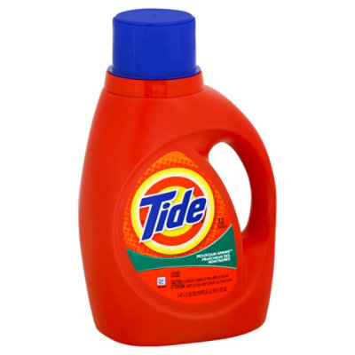 Tide Laundry Detergent Liquid Mountain Spring - 50 Fl. Oz. - safeway