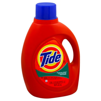Tide Laundry Detergent Liquid Mountain Spring - 100 Fl. Oz. - safeway