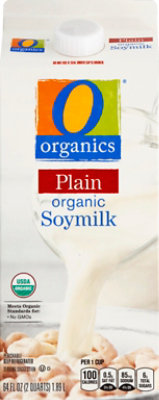 O Organics Organic Soymilk Plain - Half Gallon - Balducci's
