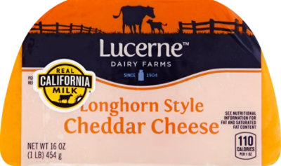 Lucerne Cheese Natural Longhorn Half Moon - 16 Oz - albertsons