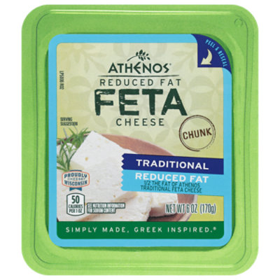 Athenos Cheese Feta Reduced Fat - 6 Oz - Albertsons