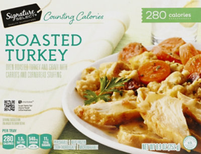 Signature SELECT Frozen Meal Roasted Turkey - 9.75 Oz - Carrs
