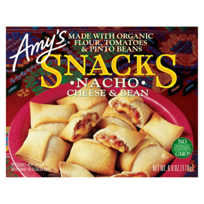 Amys Snacks Nacho Cheese & Bean - 6 Oz - safeway