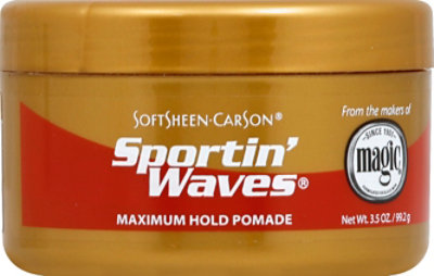 Soft Sheen Hair Care Sportin Waves Gold Pomade - 3.5 Fl. Oz. - jewelosco