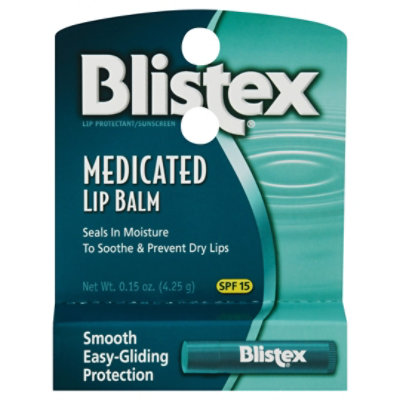 Blistex Lip Protectant Sunscreen Medicated Lip Balm SPF 15 0.15 Oz randalls