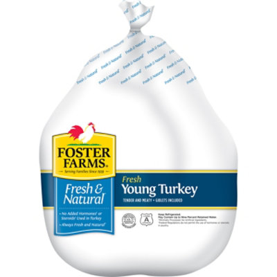 Foster Farms Whole Turkey Hen Fresh - Weight Between 8-16 Lb - safeway
