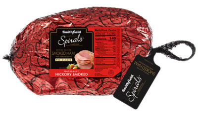 Smithfield Ham Spiral Sliced Honey Glazed Boneless Packet - 4 Lb ...