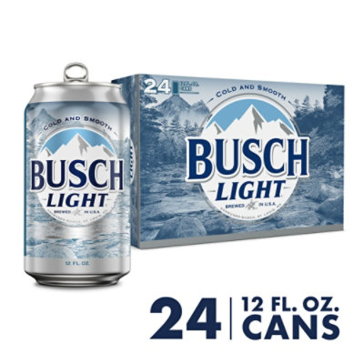 Busch Light Beer In Cans - 24-12 Fl. Oz. - Safeway