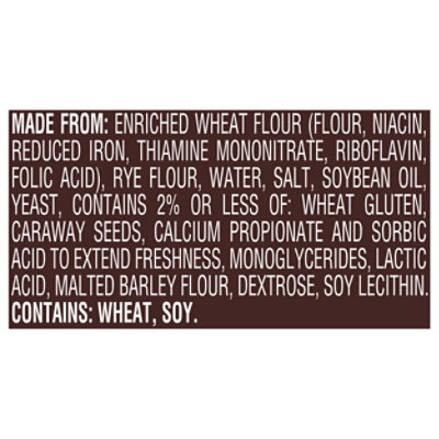 Pepperidge Farm Party Bread Jewish Rye - 12 Oz - jewelosco