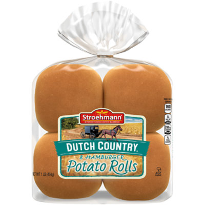 Stroehmann Rolls Hamburger Dutch Country Potato 8 Count - 15 Oz - Safeway