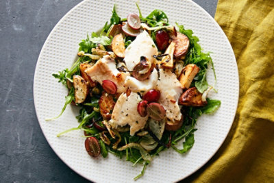 Butter-Basted Tilapia with Tarragon, Grapes, and Roasted Potatoes | Vons