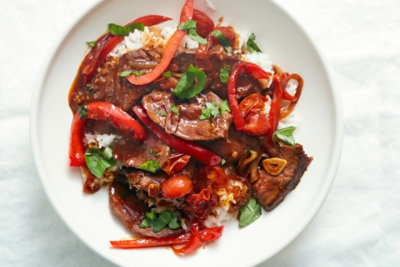 Steak Stir Fry With Bell Pepper And Basil Safeway
