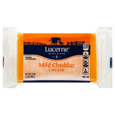Lucerne Cheese Natural Mild Cheddar - 16 Oz - albertsons