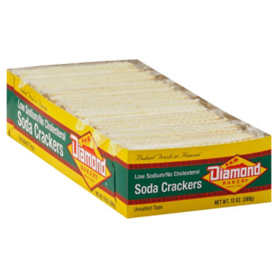 Diamond Bakery Crackers Soda Unsalted Tops - 13 Oz - safeway