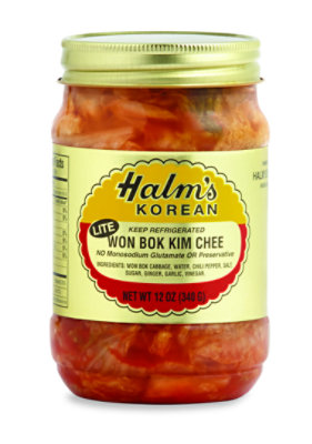 Halms Kim Chee Lite Prepacked - 12 Oz - safeway