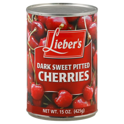 Liebers Dark Pitted Cherries - 15 Oz - Safeway