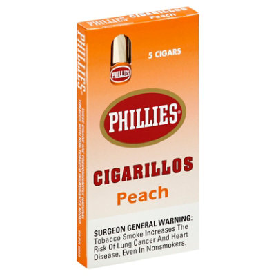 Phillies Peach Cigarillos - 5 - Online Groceries | Safeway