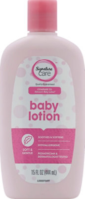 Signature Care Baby Lotion Soft & Gentle Soothes & Softens - 15 Fl. Oz ...