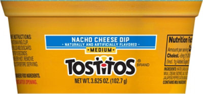 TOSTITOS Dip Nacho Cheese Medium - 15 Oz - jewelosco