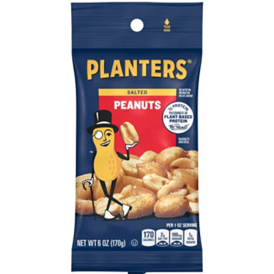 Planters Peanuts Salted - 6 Oz - safeway