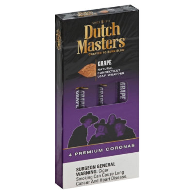 Dutch Masters Cigars Coronas Grape - 4 Count - Albertsons