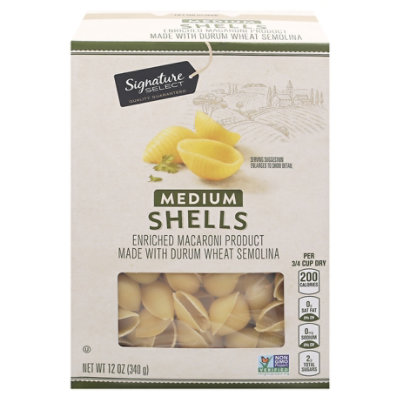 Signature SELECT Pasta Shells Medium Box - 12 Oz - safeway