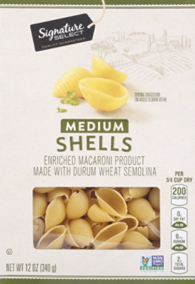 Signature SELECT Pasta Shells Medium Box - 12 Oz - safeway