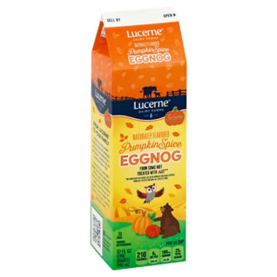 Lucerne Holiday Eggnog Pumpkin Spice 1 Quart - 32 Fl. Oz. - Safeway