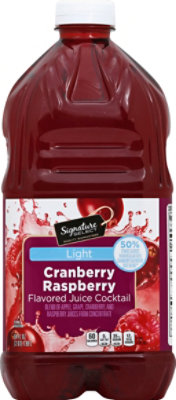 Signature SELECT Juice Light Cranberry Raspberry - 64 Fl. Oz. - Carrs