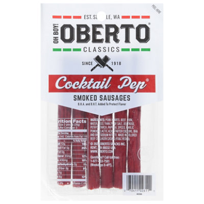 Oberto Sausage Sticks Smoked C - Online Groceries | Safeway