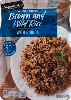 Signature SELECT Brown And Wild Rice With Quinoa In Pouch - 8.8 Oz ...