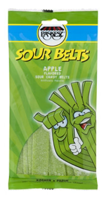 Paskesz Candy Apple Sour Belts - 4.1 Oz - carrsqc
