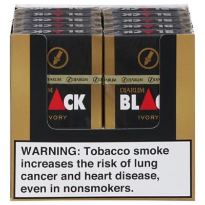 Djarum Black Vanilla Filtered Cigars 10 Packs Of 12 Clove, 59% OFF