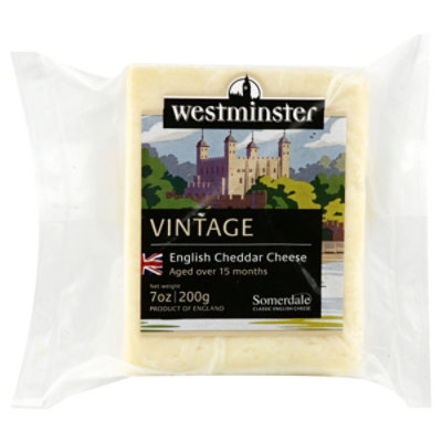Somerdale Cheese Westminster Vintage Cheddar - 7 Oz - albertsons